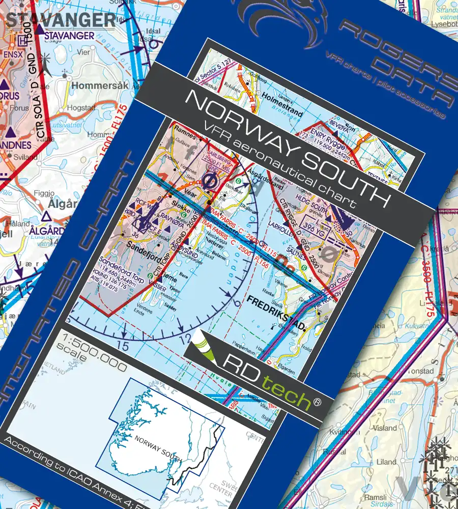 Norway South VFR ICAO Chart 2025 | Scandinavia